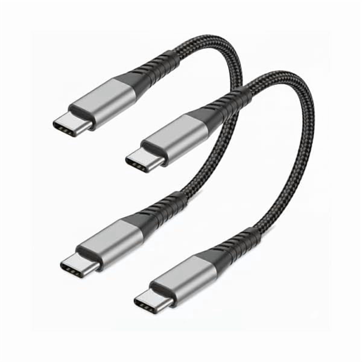 can 6 inch Short USB C to USB C Cable, 2Pack 0.5FT iPhone Type C to ...