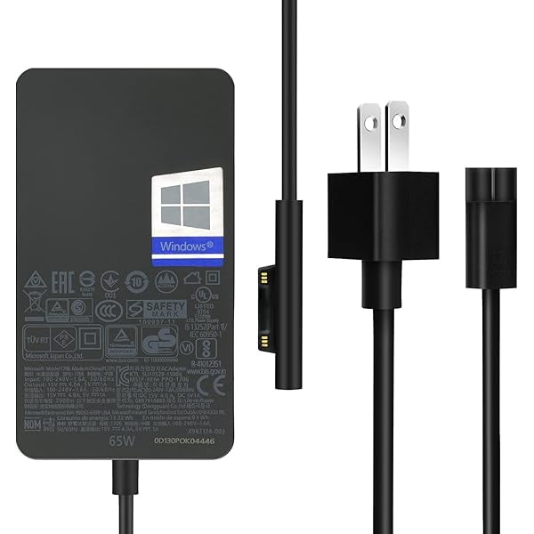 can 65W Charger for Microsoft Surface Pro 9 8 7 6 5 4 3 X 1800 Laptop ...