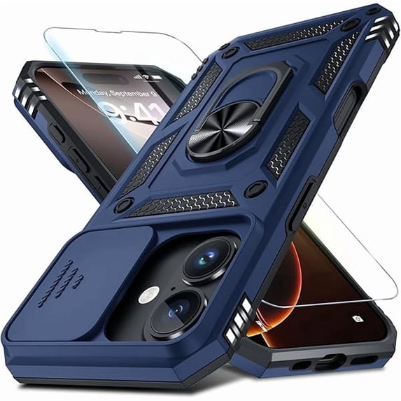 can Case for iPhone 16 Phone Cover Built in Slide Camera Lens Cover ...