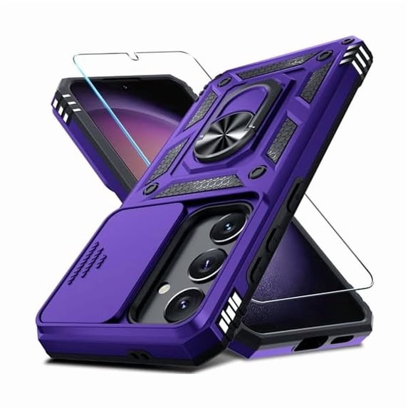 can Compatible with Samsung Galaxy S24 FE Case Built in Slide Camera ...