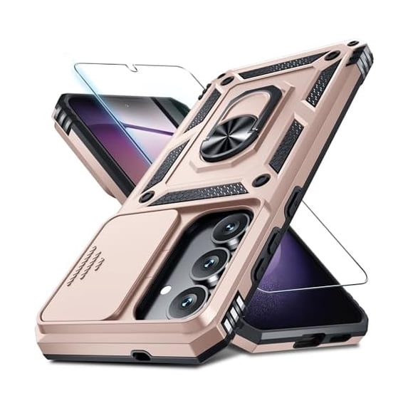 can Compatible with Samsung Galaxy S25 FE Case Built in Slide Camera ...