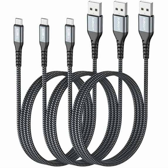can Micro USB Cable 3FT [3Pack], 18W USB to Micro USB Cable Fast ...