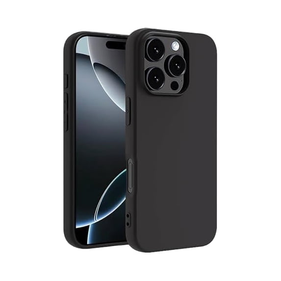 can Phone Case Compatible with iPhone 16 Pro, Black Case Anti ...