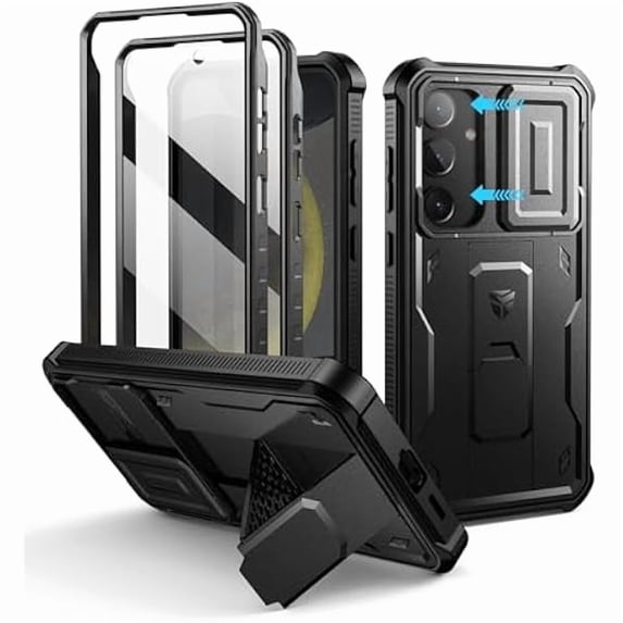 can for Samsung Galaxy S24 Plus Case with Built-in Slide Camera Cover ...