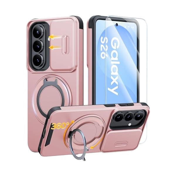 can for Samsung Galaxy S26 Case, Ring Holder Stand Kickstand, Slide ...