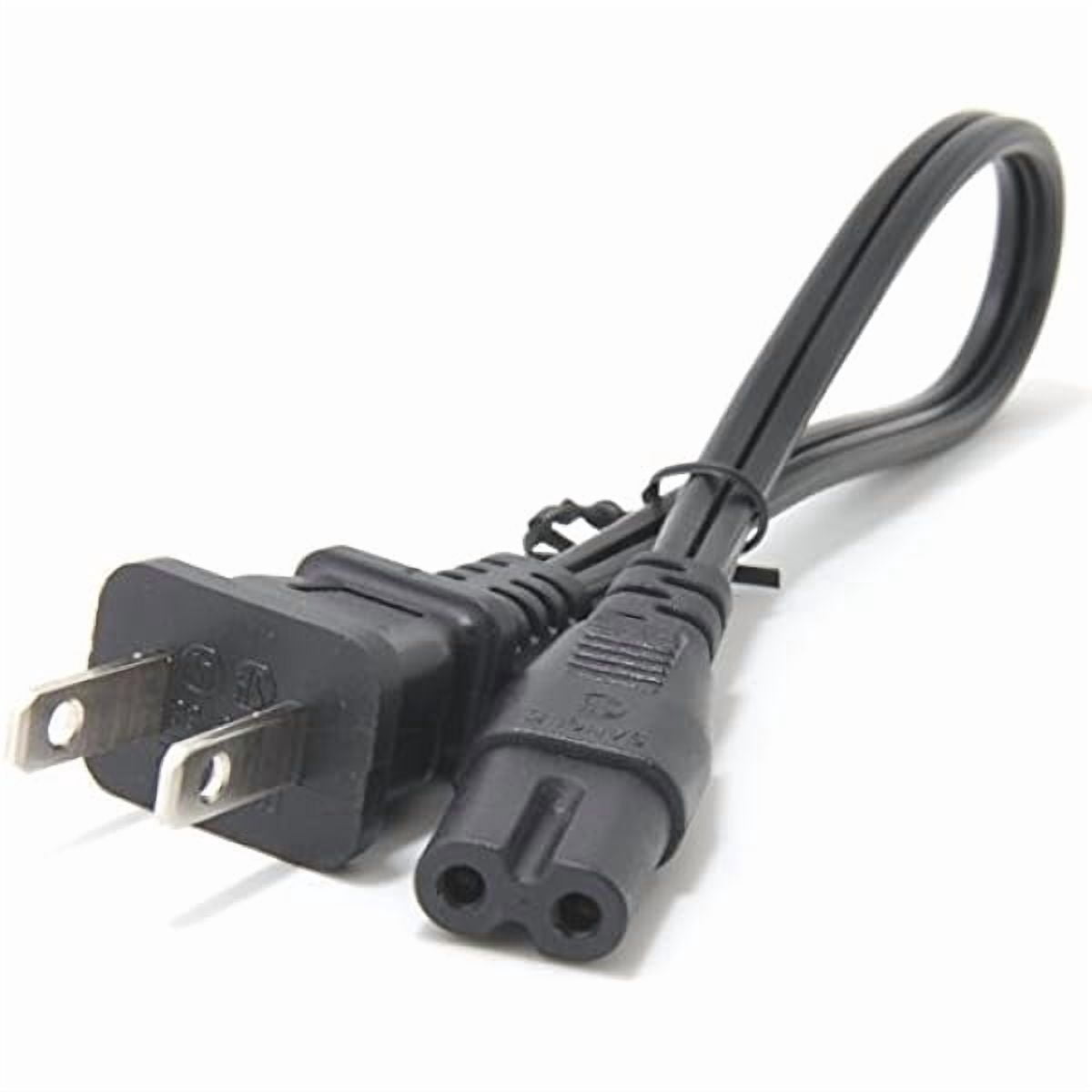 can Short AC Power Cable, 1ft(0.3m) 18AWG Figure 8 Universal Power Cord ...