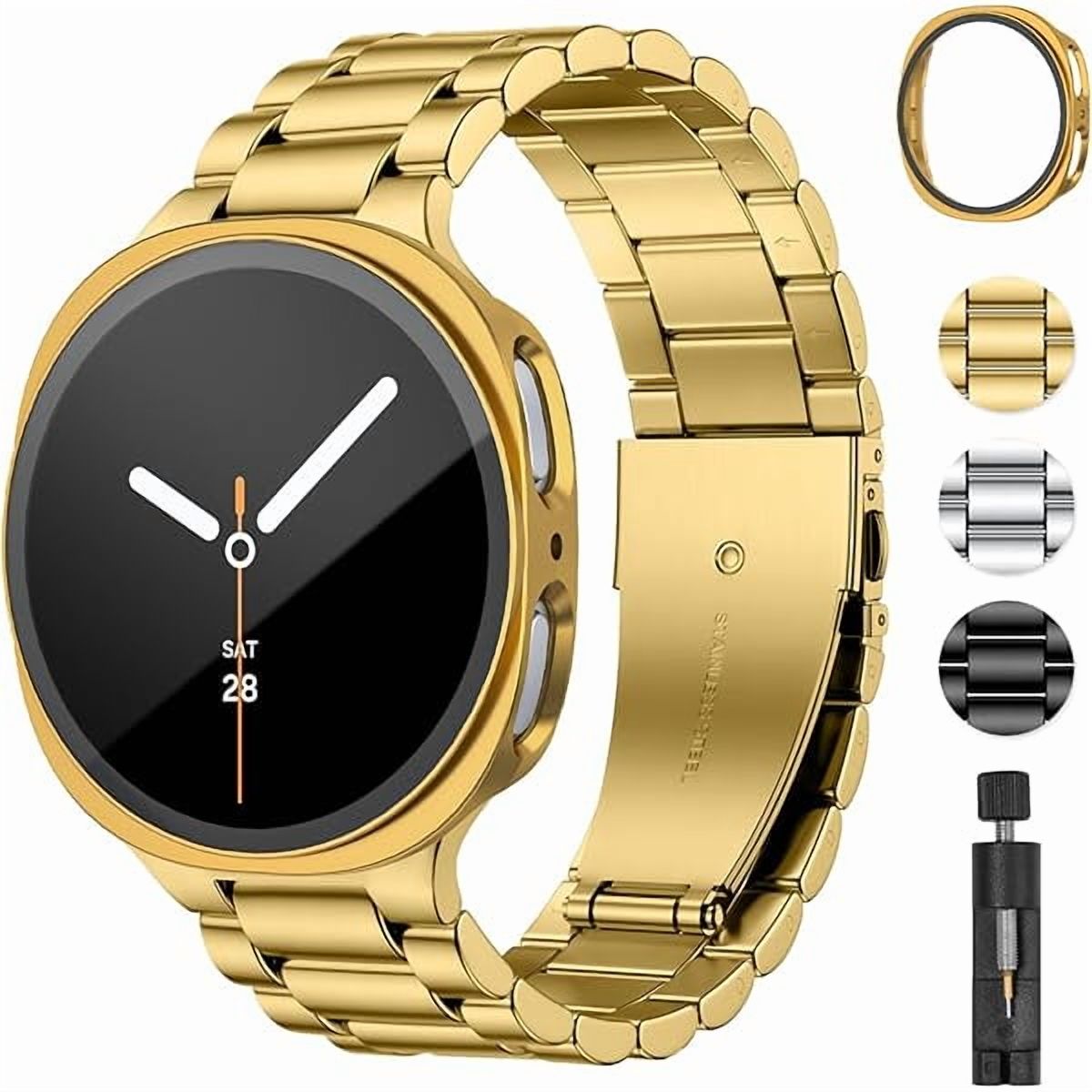 can Stainless Steel Band and Case Compatible with Samsung Galaxy Watch ...