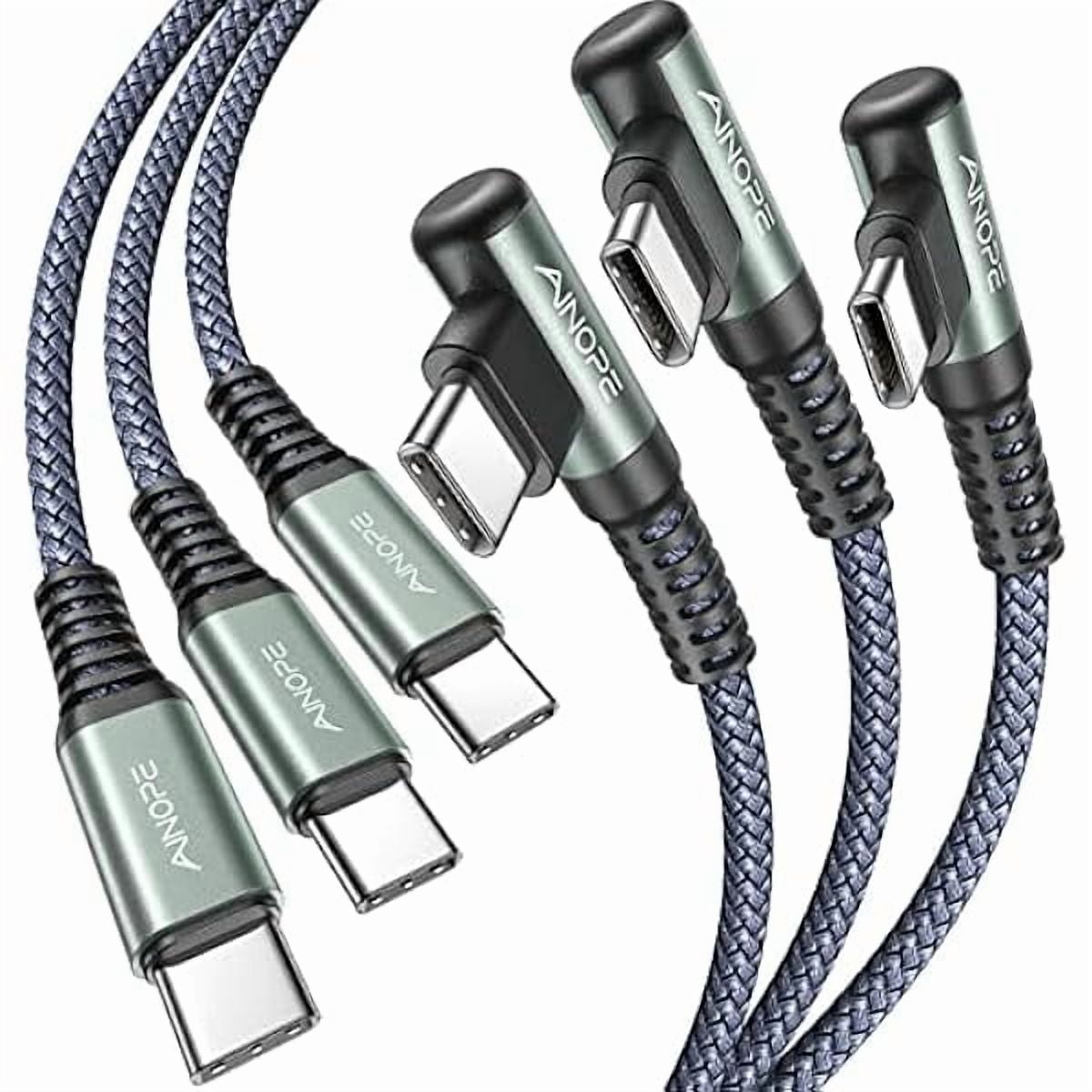 can USB C Cable to USB C 60W 3-Pack 3.3FT+6.6FT+10FT Nylon Braided Type ...