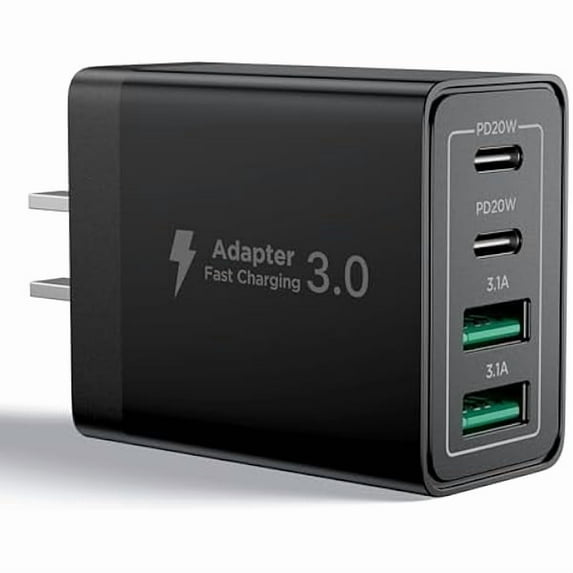 can USB C Wall Charger Block, 40W USB C Charger Block QC Wall Plug + PD ...