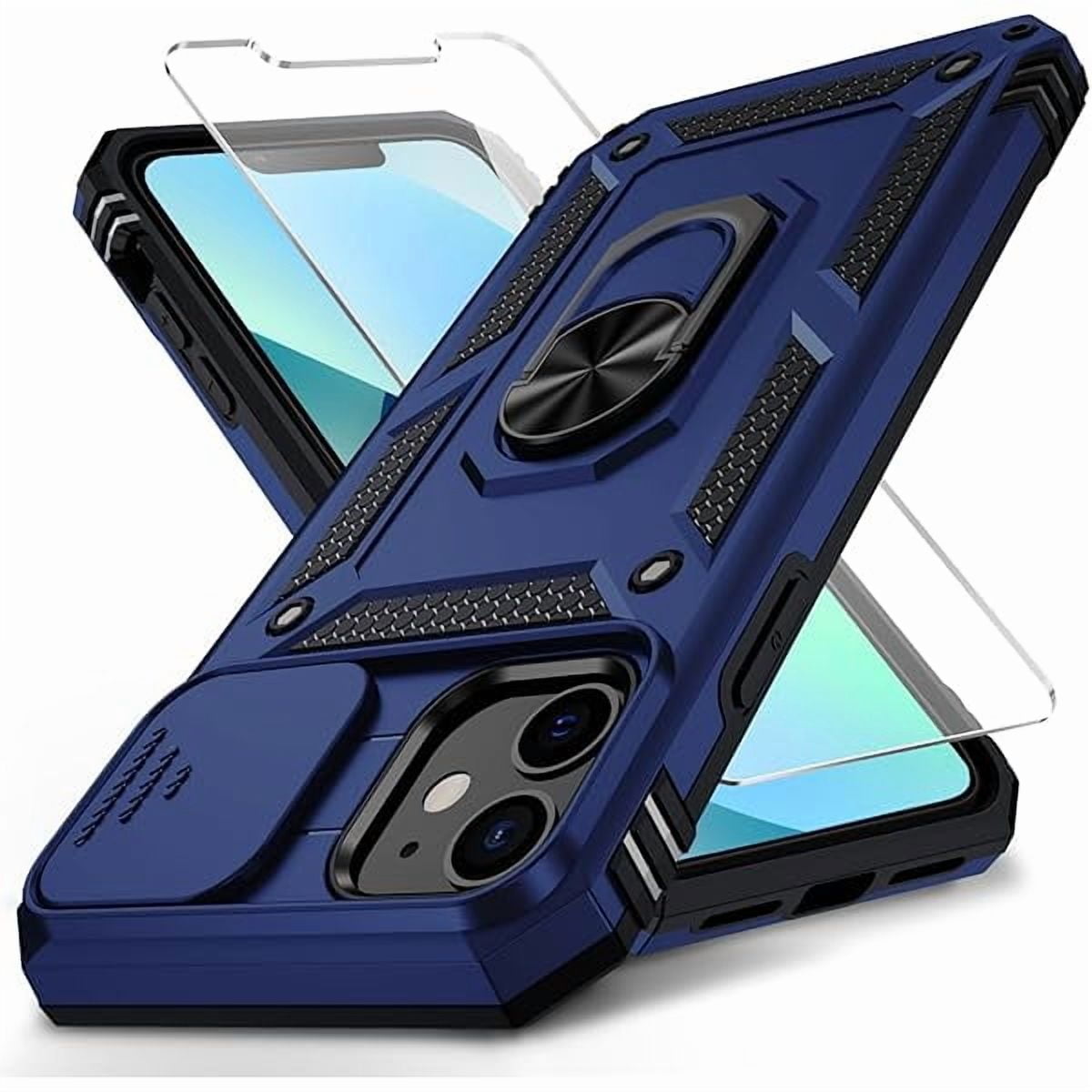 can for iPhone 12 Mini Case with Slide Lens Cover, HD Screen Protector ...