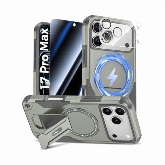 can for iPhone 17 Pro Max Case with Privacy Tempered Glass Screen ...