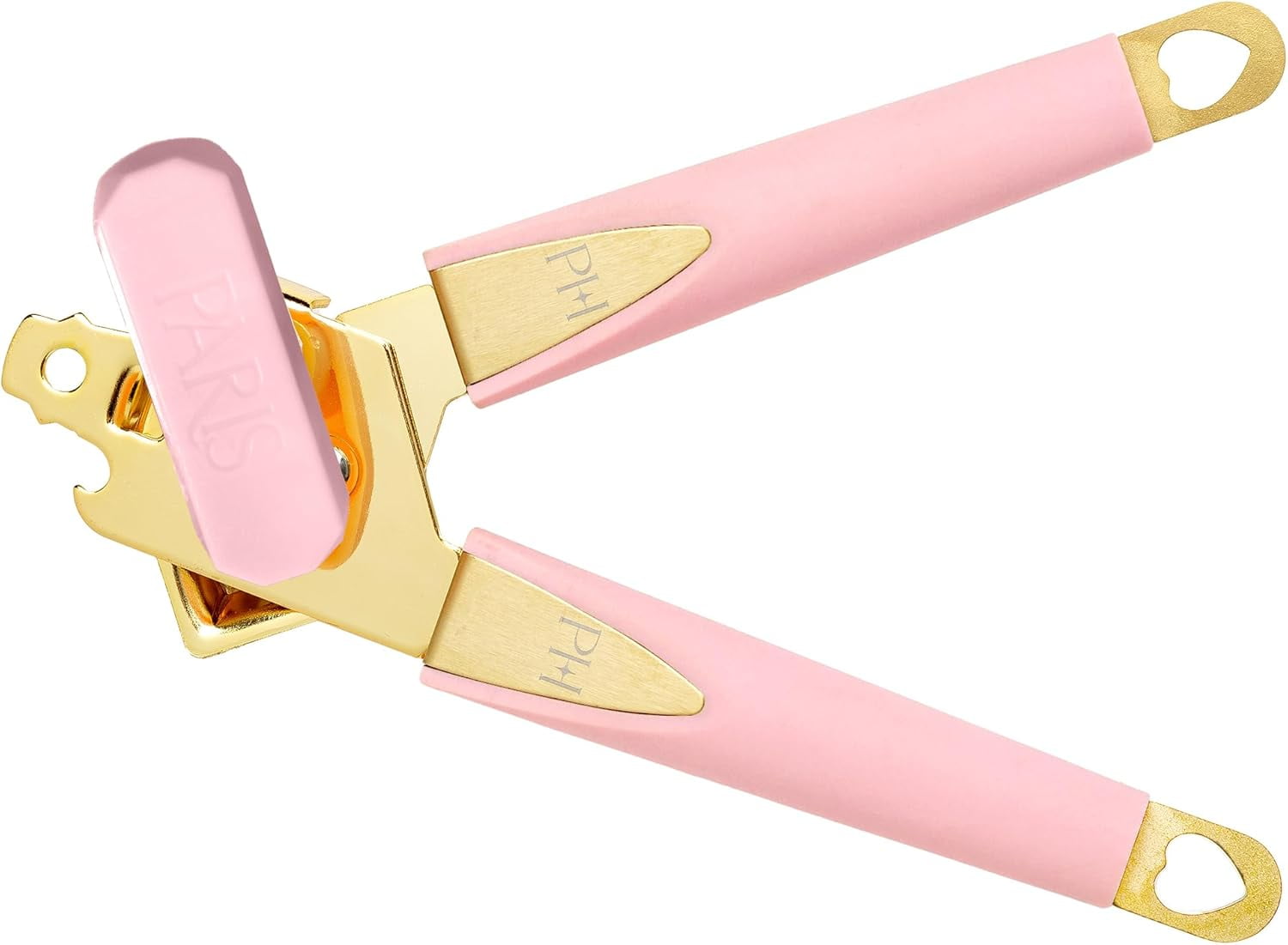 Can Opener with Built-In Bottle Opener, Easy-Turn Knob & Soft-Grip ...