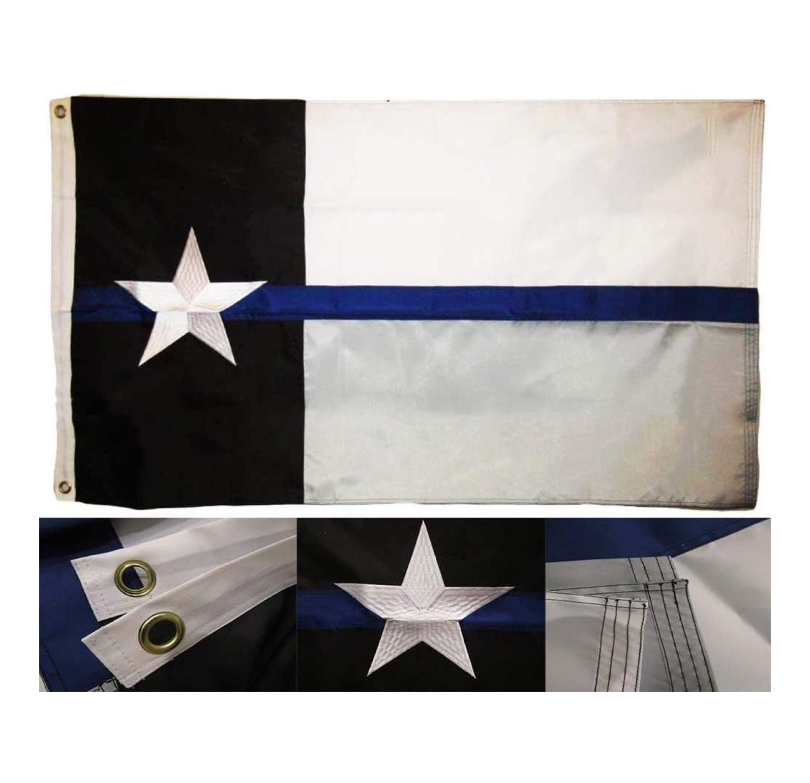 They can be used indoors or outdoors.3x5 Embroidered Thin Blue Line ...