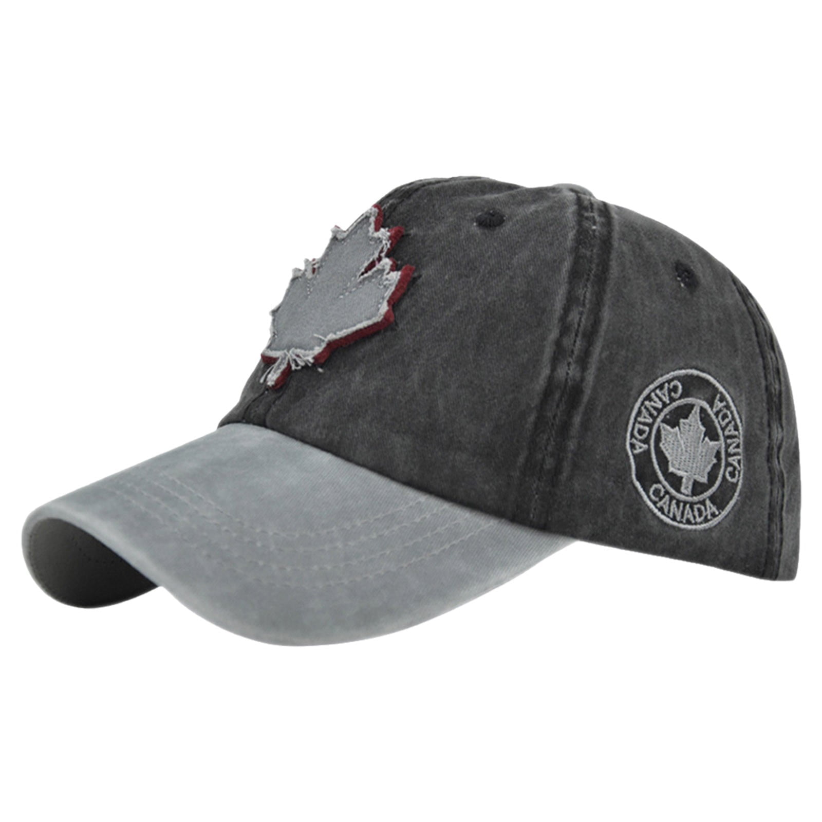 canada baseball cap canada day embroidered maple leaf flag adjustable ...