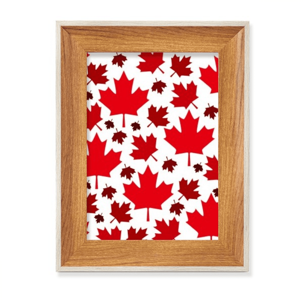 canada flavor canadian maple flag desktop wooden photo frame display ...