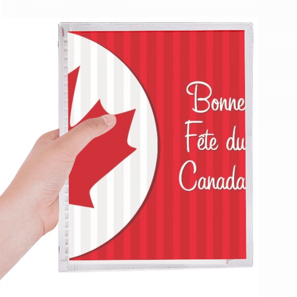 canada maple and good luck to canada notebook loose diary refillable ...