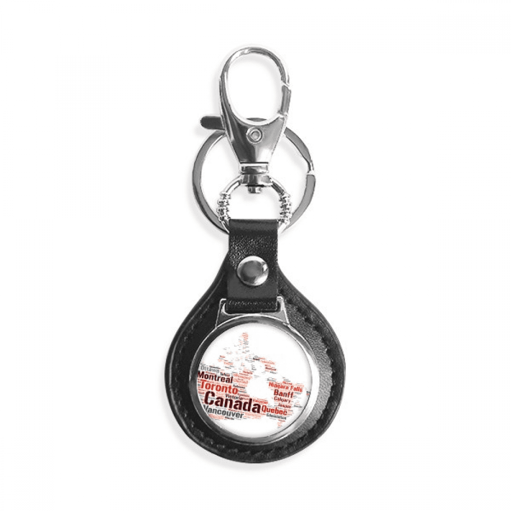 cananda map with city names landmarks key link chain keyholder finder ...