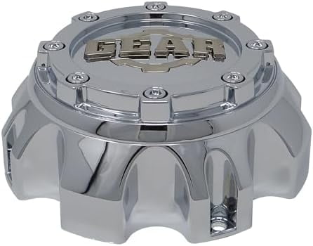 cap-729c-8 / chrome 8 lug bolt-on center cap with chrome rivets ...