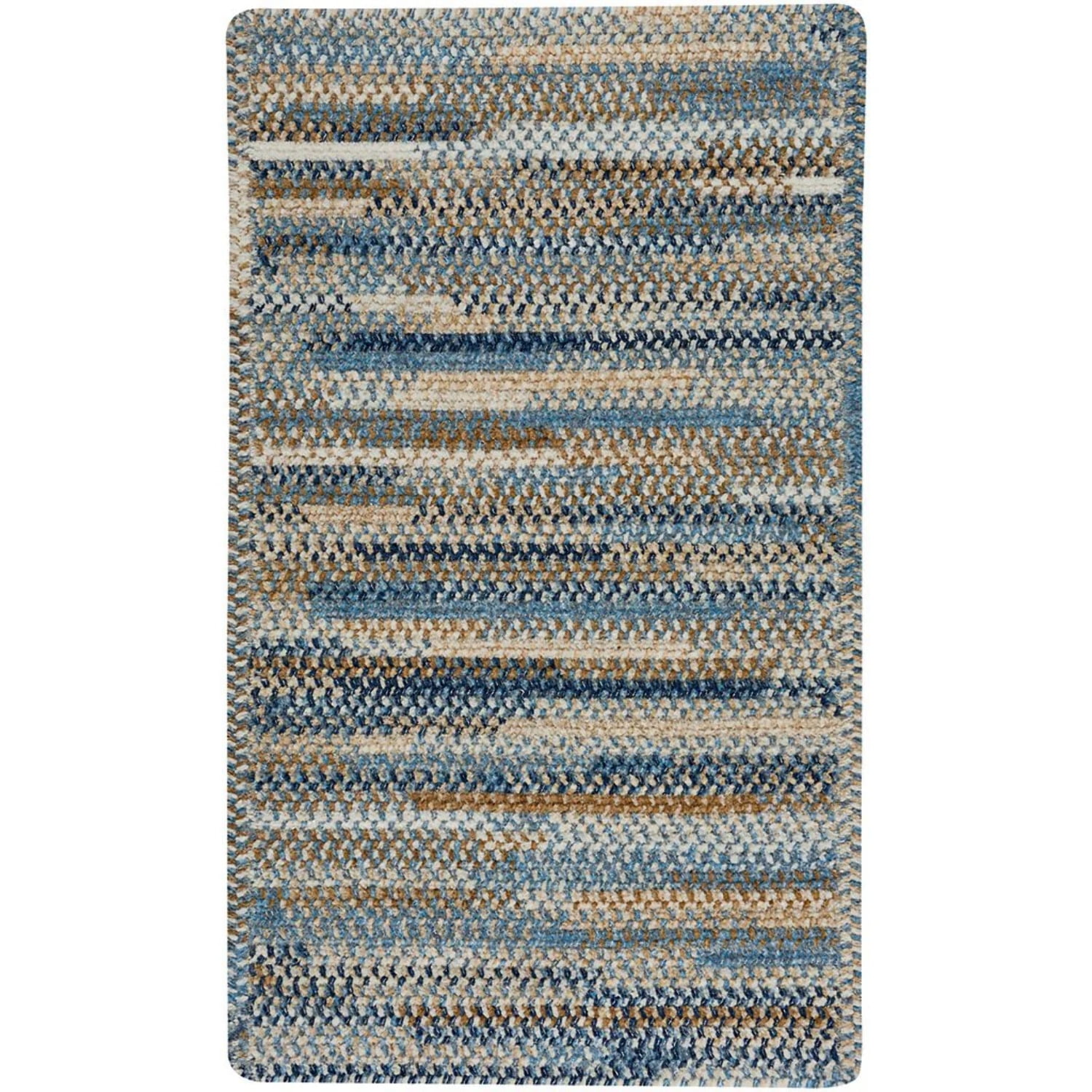 capel Rugs Habitat Casual Handmade Braided Rugs Blue 2' x 3' 2' x 3 ...