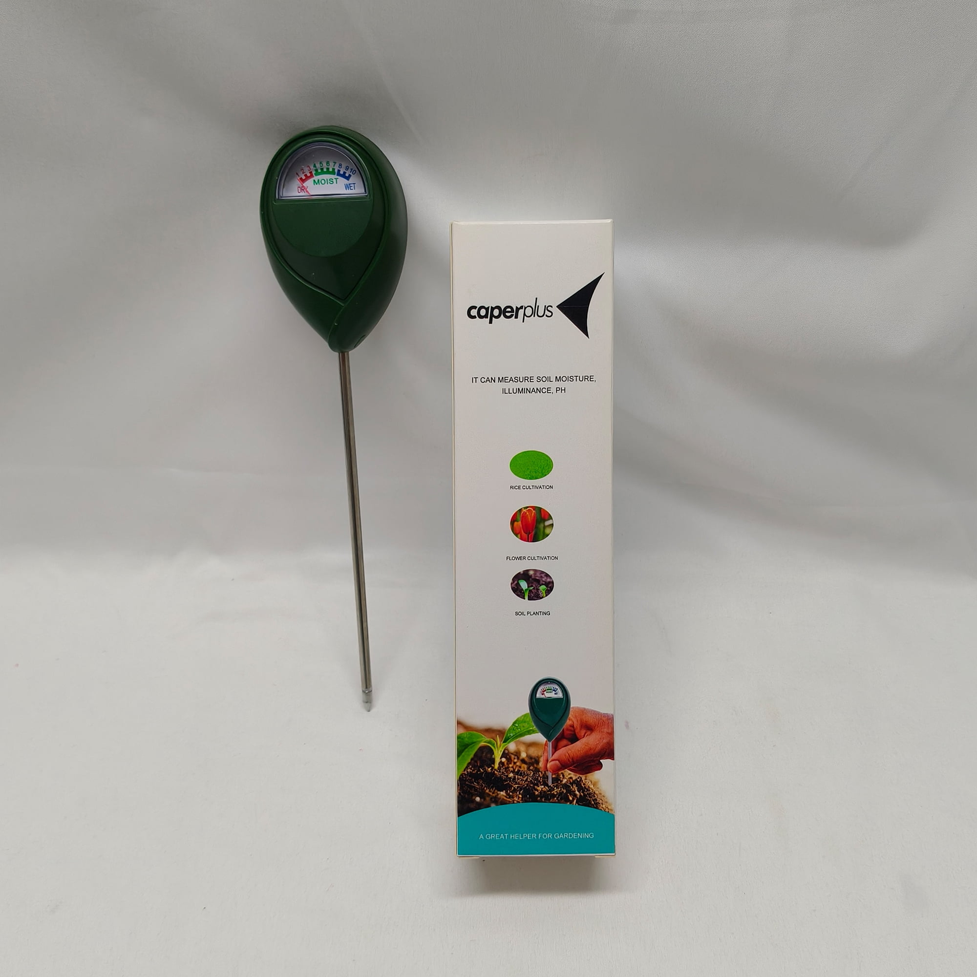 caperplus Soil moisture meters Dark Green Three In One Soil Moisture ...