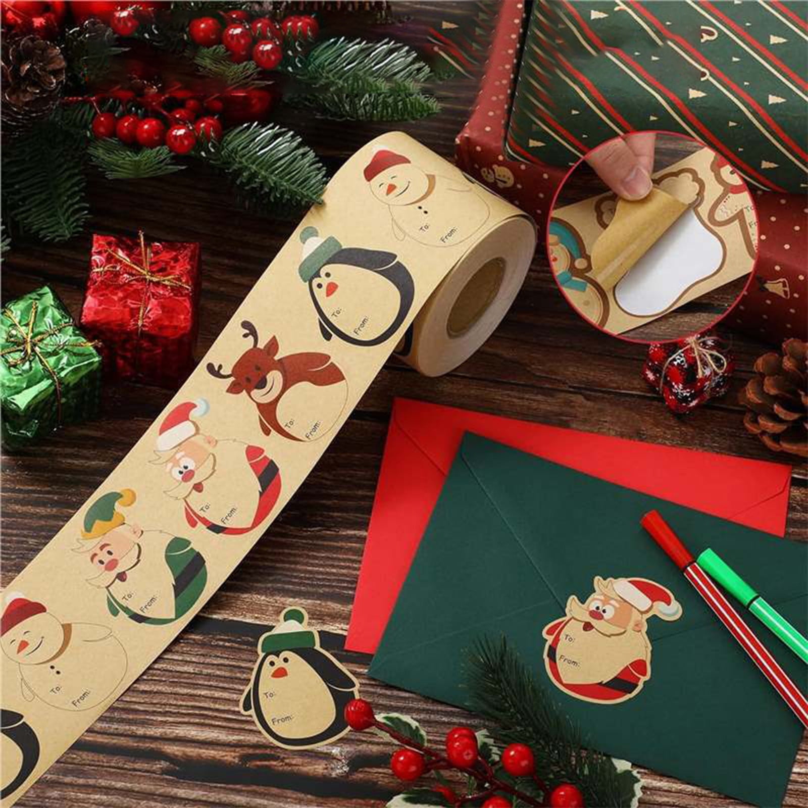 capino A Roll Of 200 Stickers Handmade Roll Baking Stickers Self ...