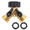 Donemore All Copper Garden Hose Splitter 2 Way, Heavy Duty Brass ...