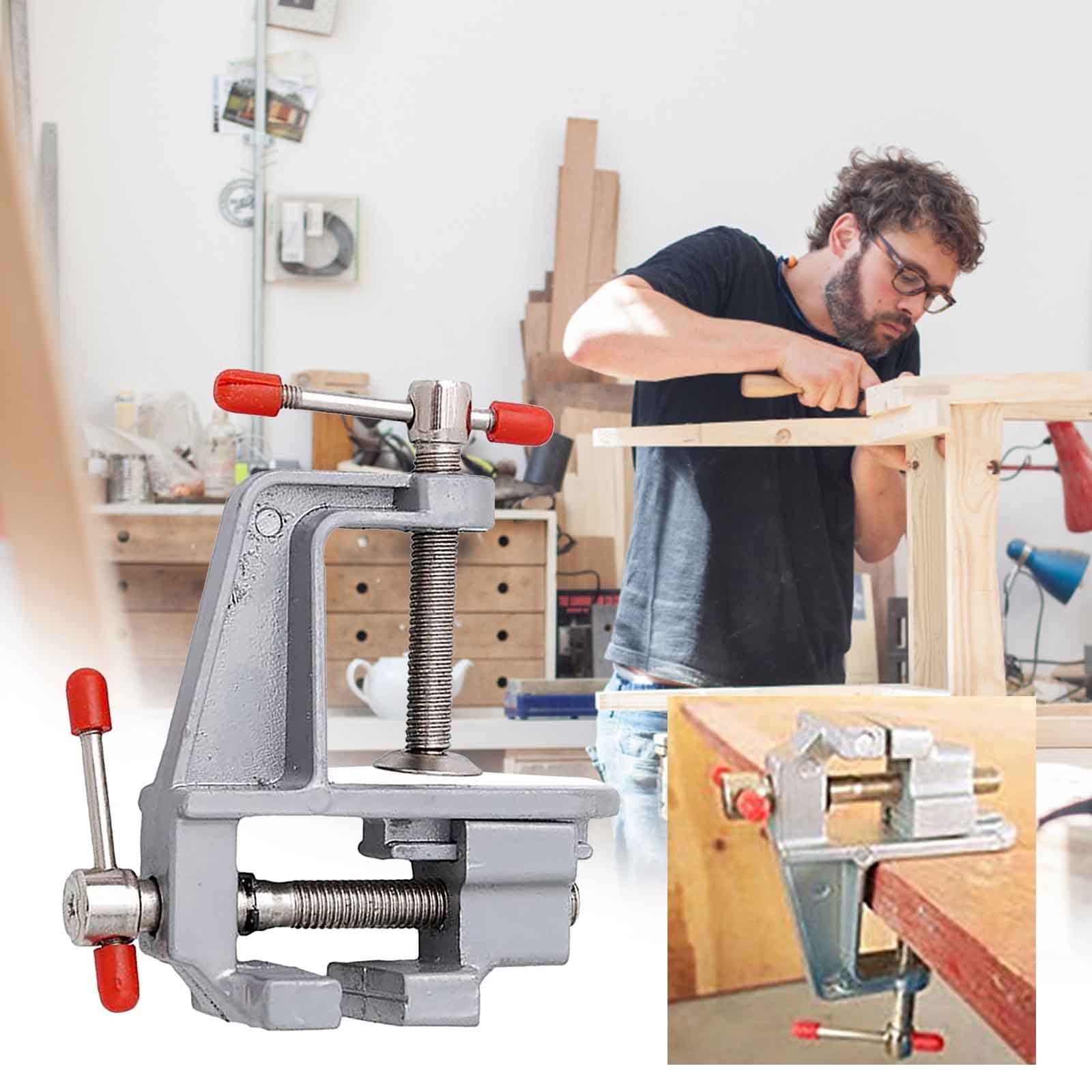 capino Aluminum Table Top Vise, Universal Rotate 360° Work Clamp-On ...