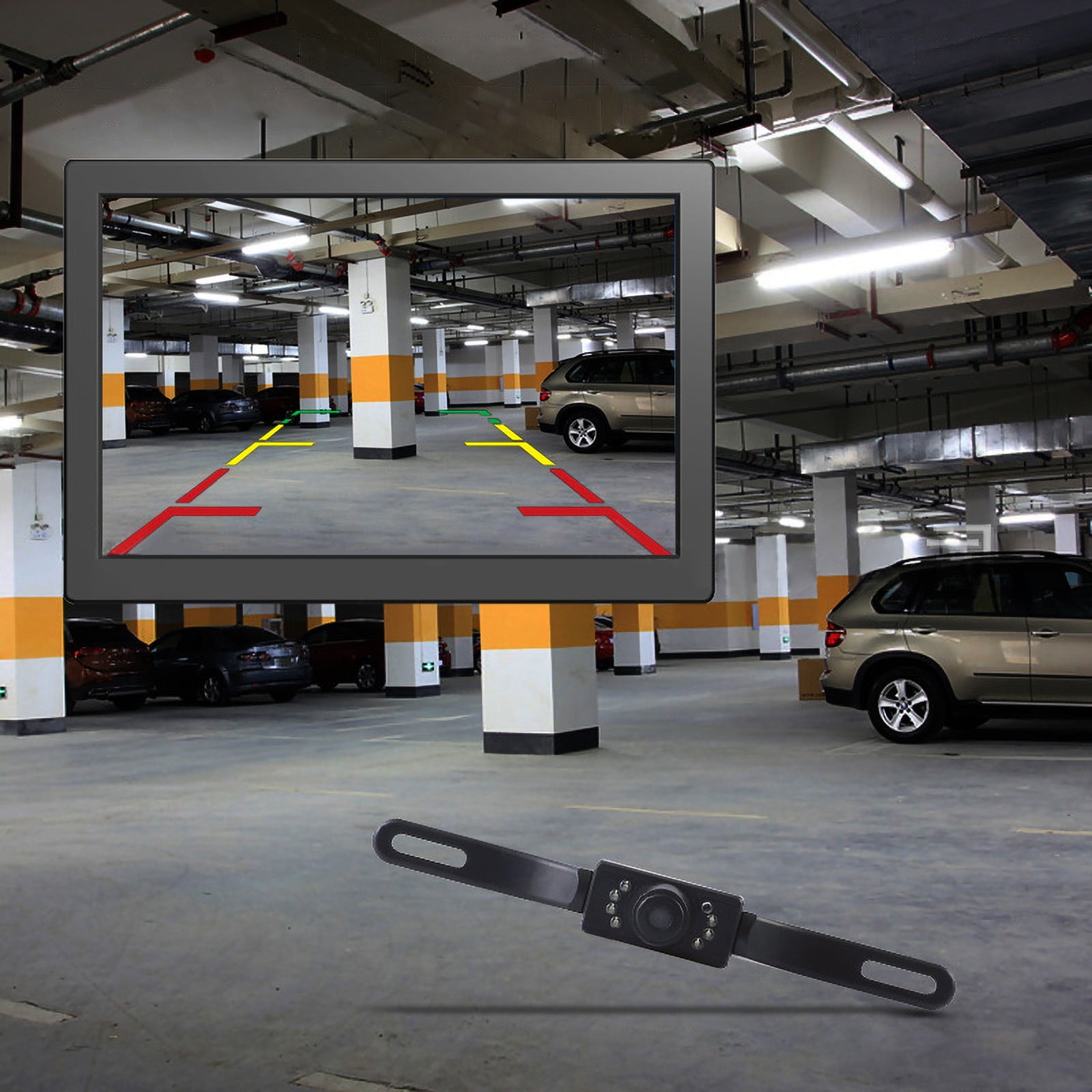 capino Back Up Camera for Cars with 8 Light, HD Night Vision License ...