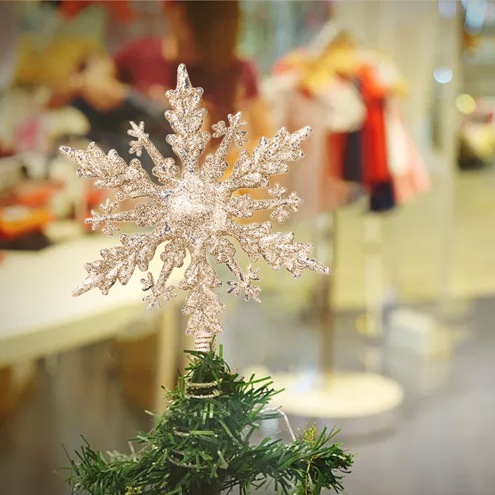 Donemore Christmas Tree Topper Lighted Star Tree Topper Projector ...