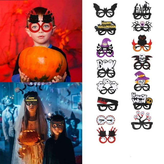 Donemore Halloween Eyeglasses Novelty Toy Glasses Cosplay Halloween Party Favor Funny Party