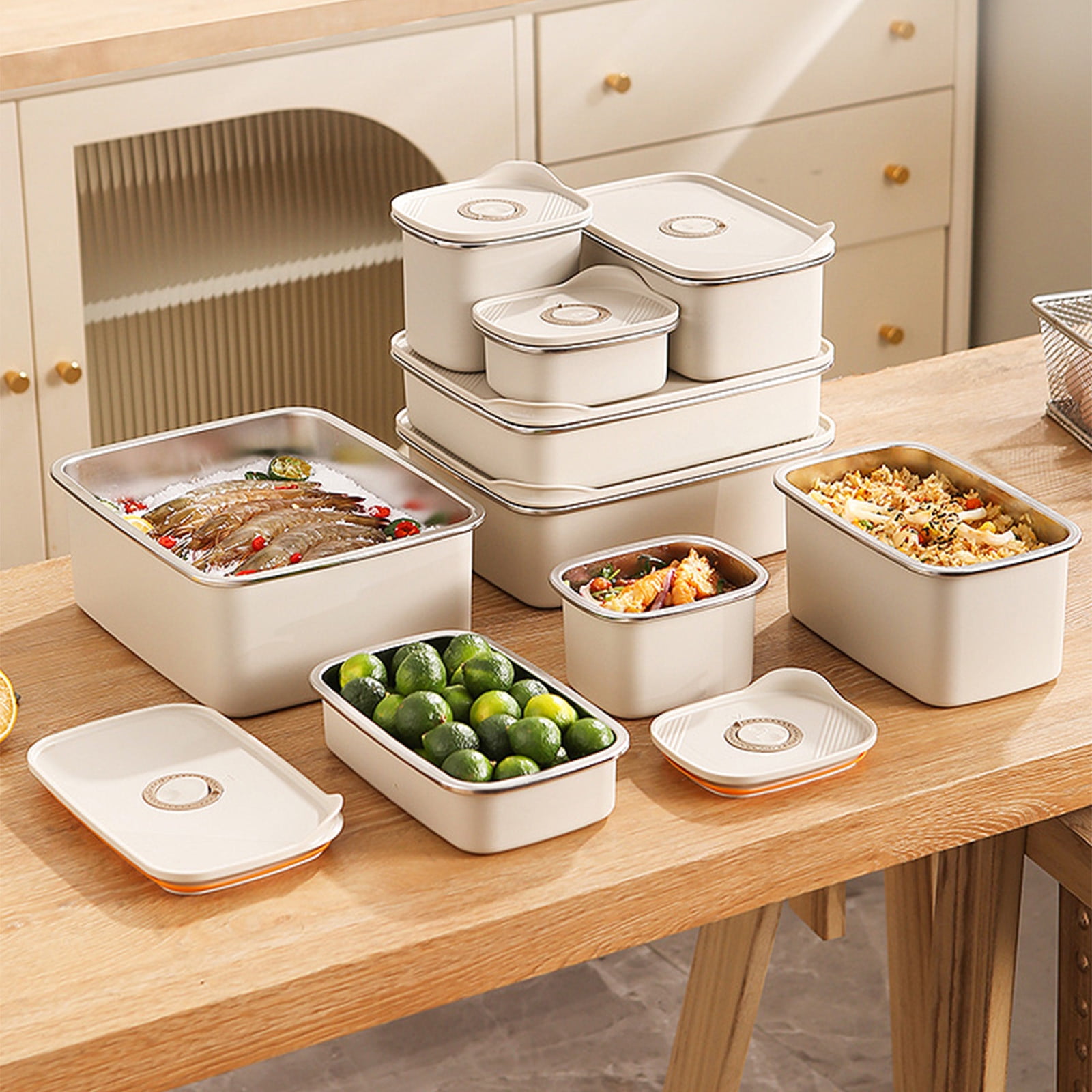 capino Heat & Eat Container - Microwave-Safe, Reusable Stainless Steel Food Storage Container ...