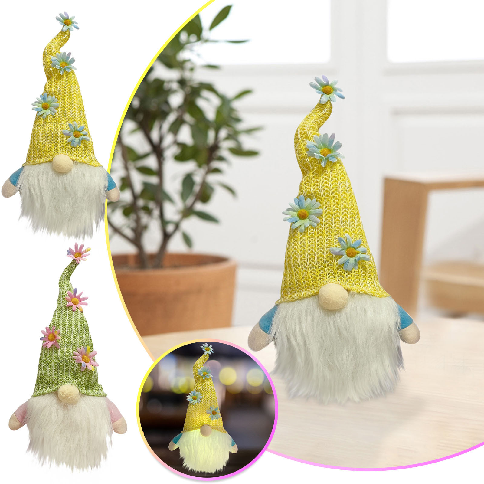 capino Lighting Faceless Old Man Dwarf Doll Figure Doll Creative ...