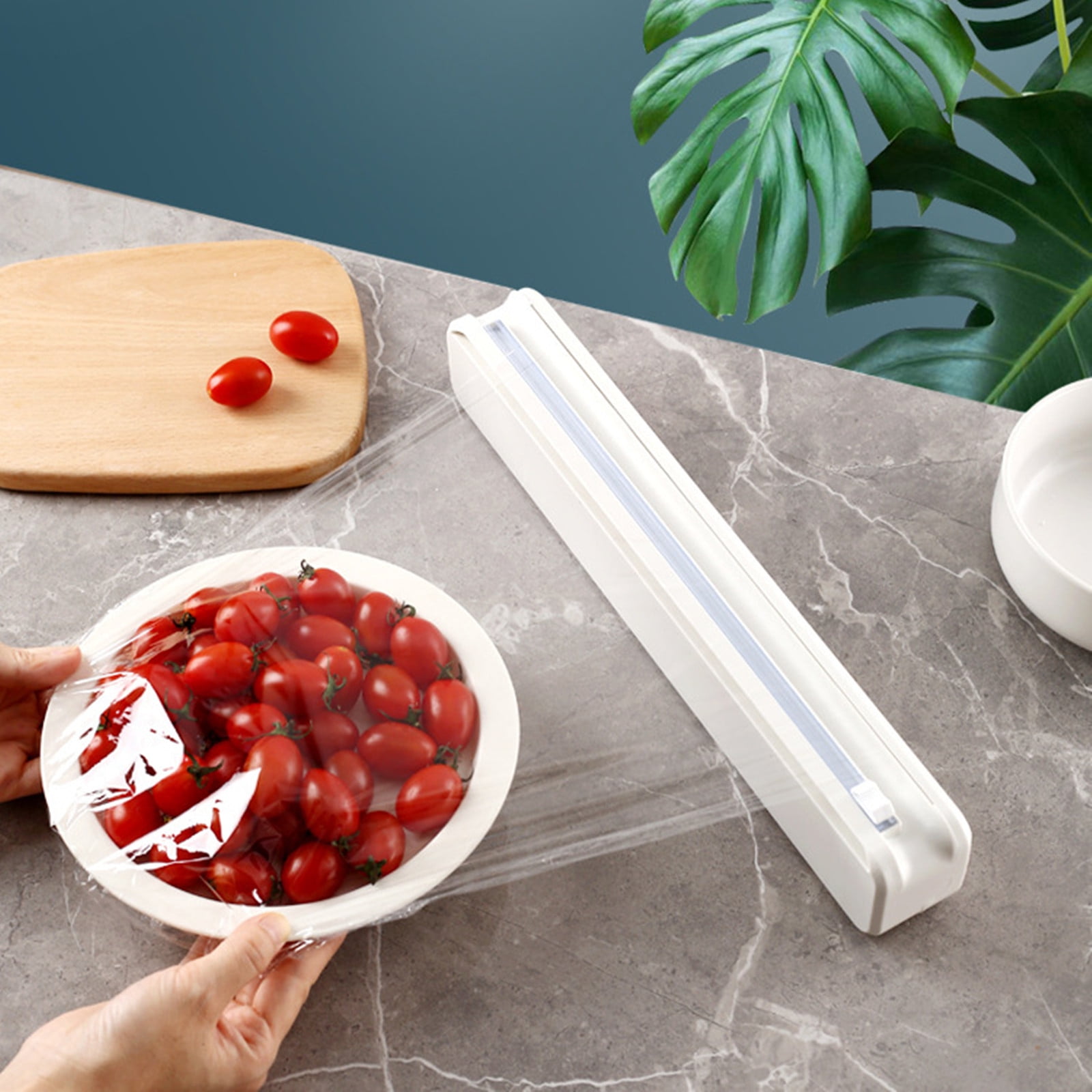 Donemore Magnetic Plastic Wrap Dispenser, Food Cling Film Wrap ...