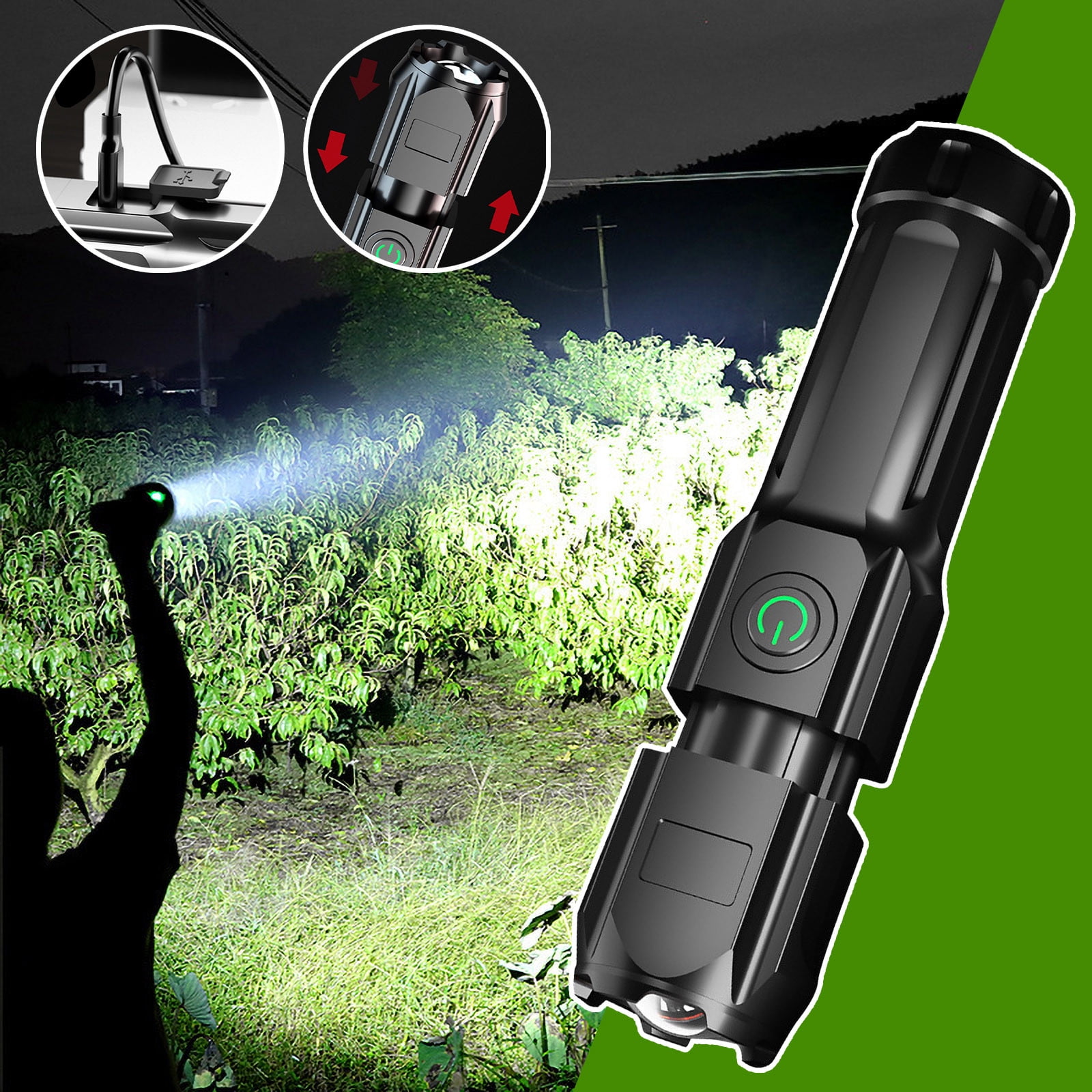 Donemore Rechargeable Flashlights High Lumens, 990000LM Powerful ...
