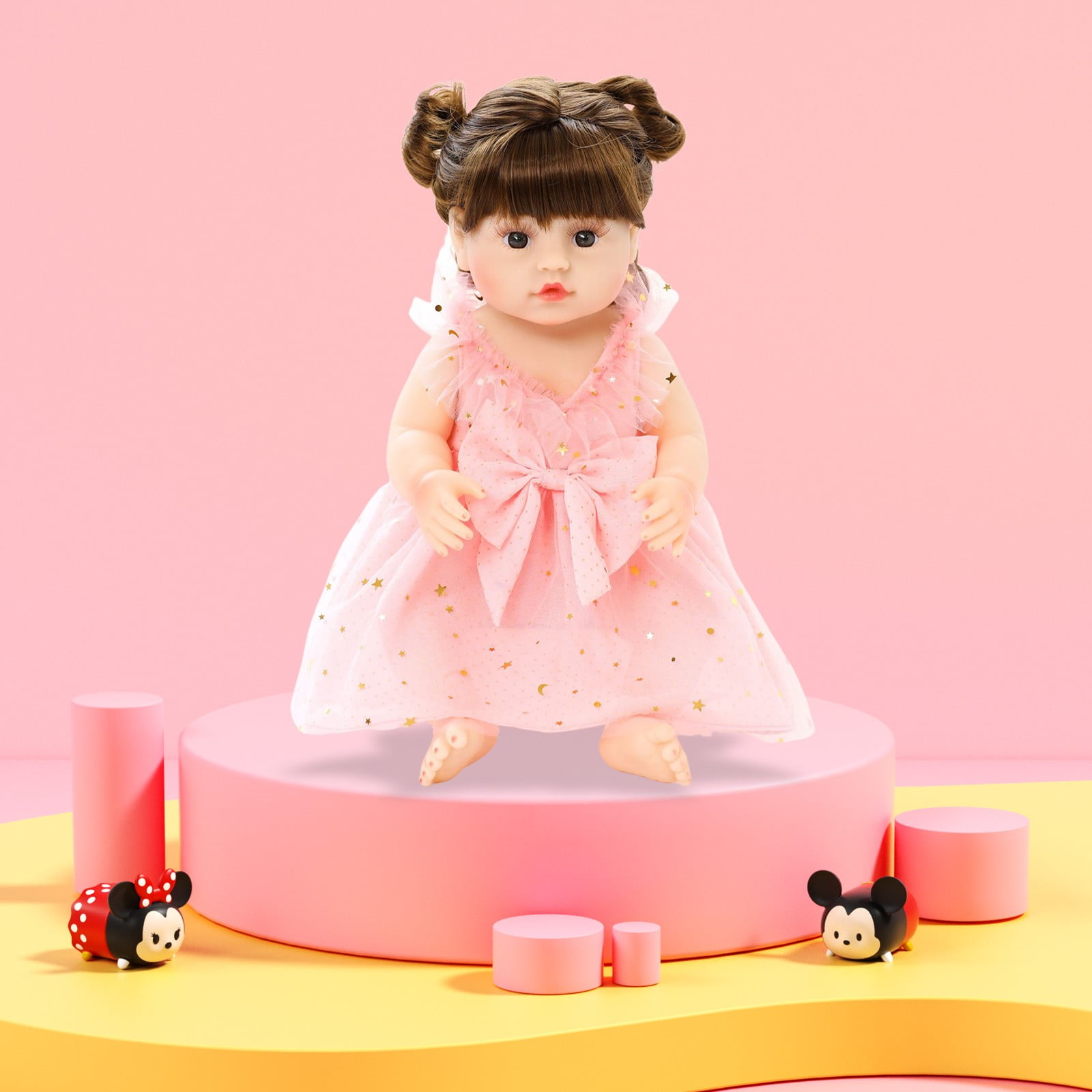 capino Simulation Doll Toy, Soft Plastic Toy Doll, Imitation Toy Dress Up Fashion, Gift for Kids ...