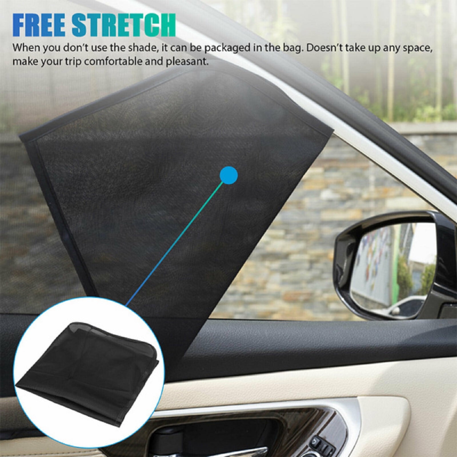 Donemore Universal Car Window Screens, Thickened Encrypted Magnetic Sun ...