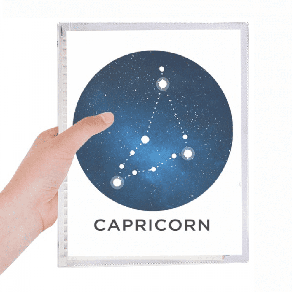 capricorn constellation zodiac sign notebook loose diary refillable ...