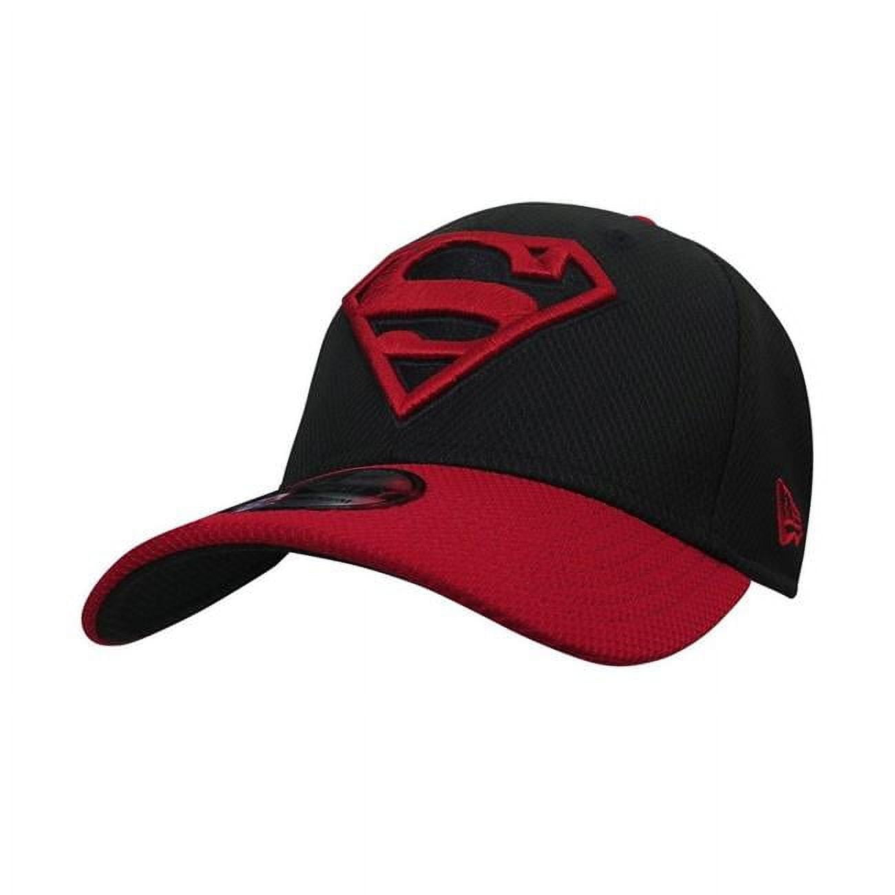 capsuprdblk3930-l-x-Large-XLarge Symbol Red & Black 39 Thirty Fitted ...