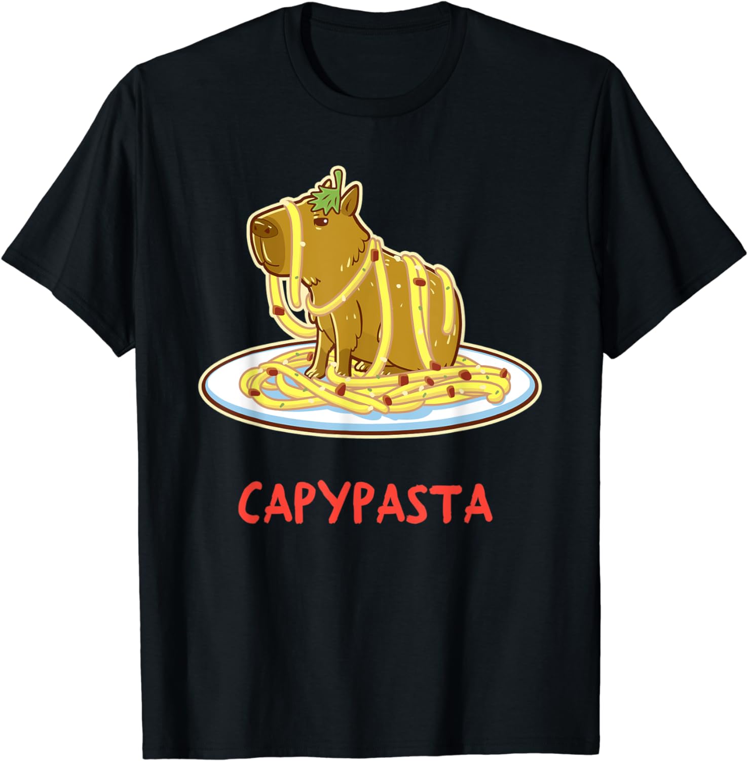 capybara gifts, capypasta capybara carbonara pasta, lovely T-Shirt ...