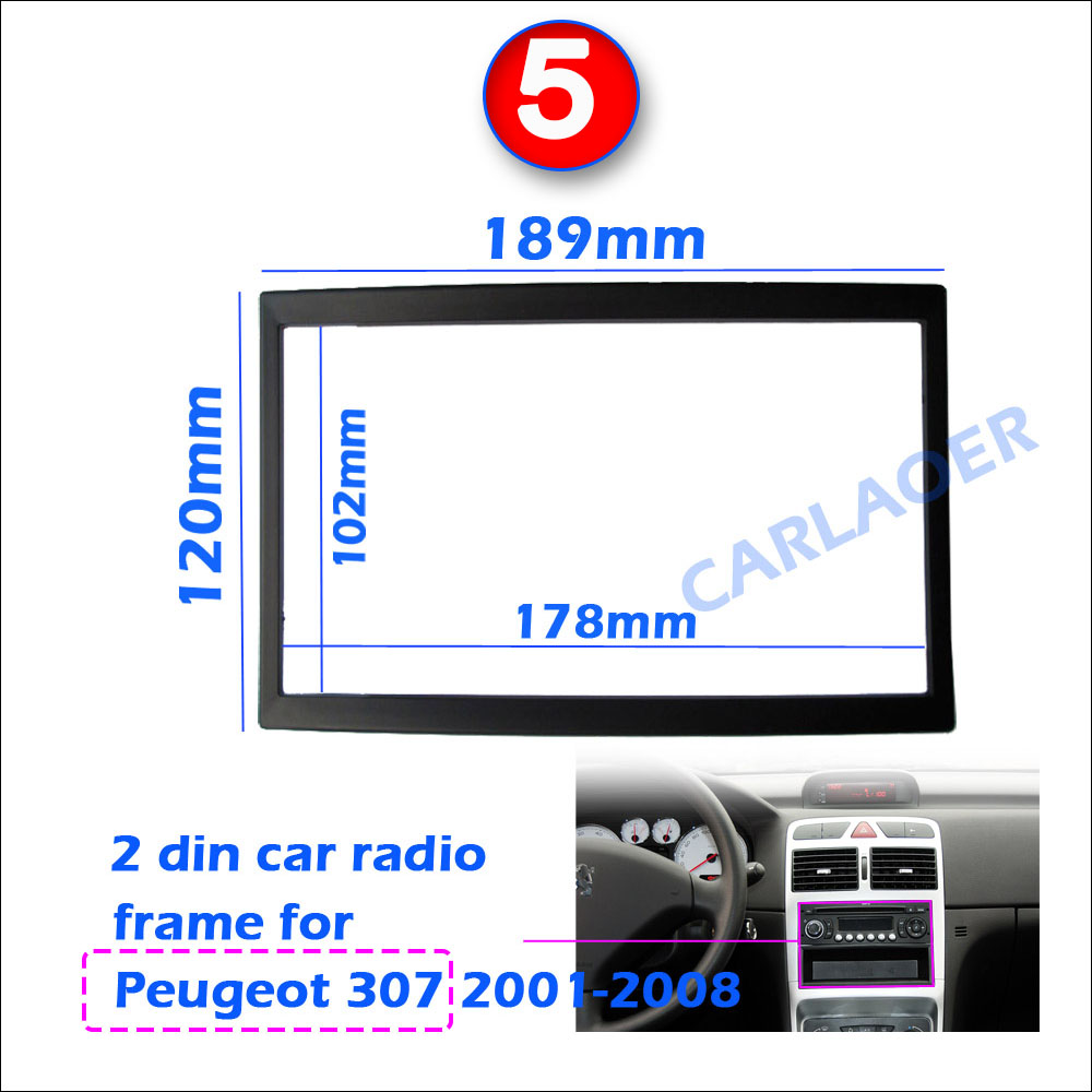 car frame for Universal 2 Din auto radio / android player Frame Retrofitting decorative ...