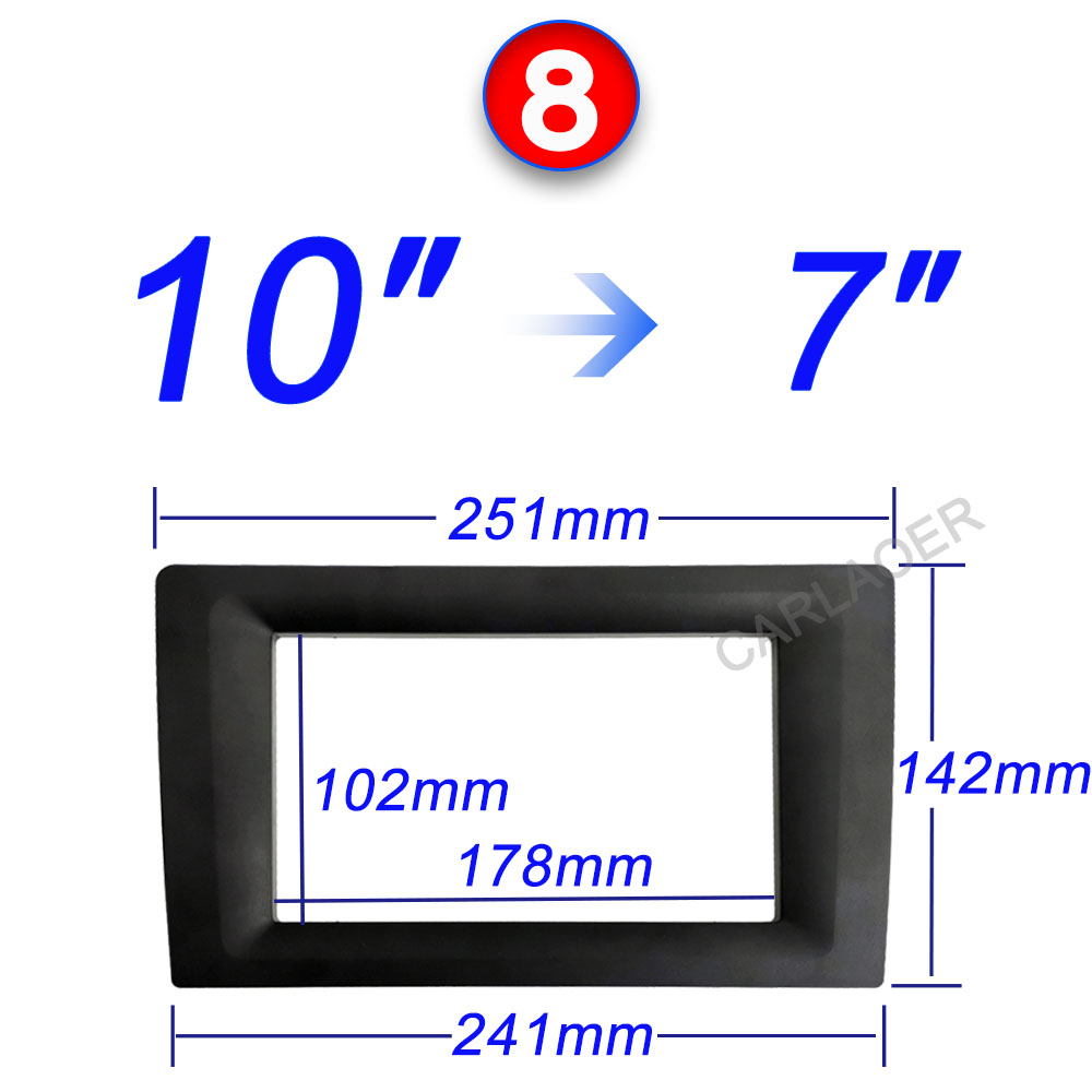 car frame for Universal 2 Din auto radio / android player Frame ...