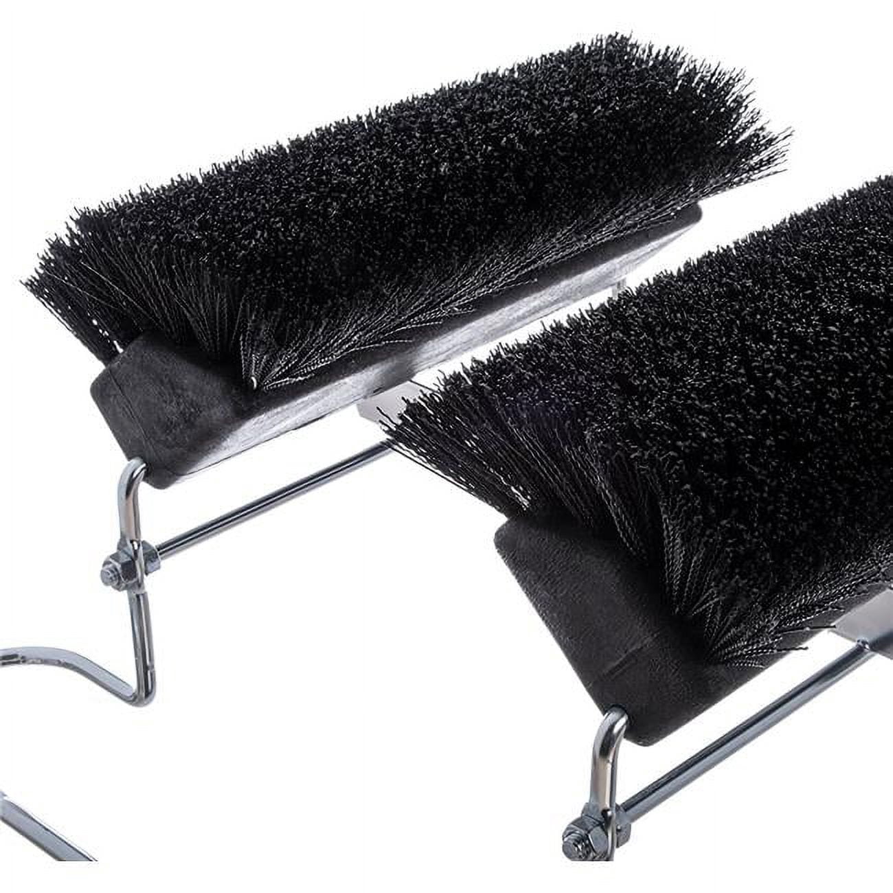 carlisle 4042403 16.5 in. boot & shoe brush scraper with chrome plated ...