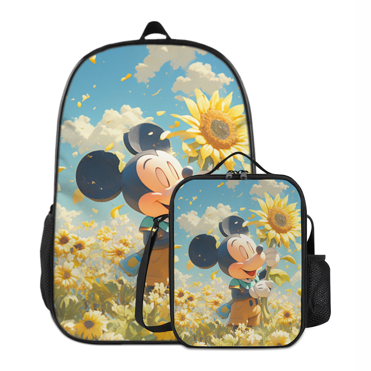 cars Backpack with Insulated Lunch Box Set Unisex Travel Outdoor Gifts ...