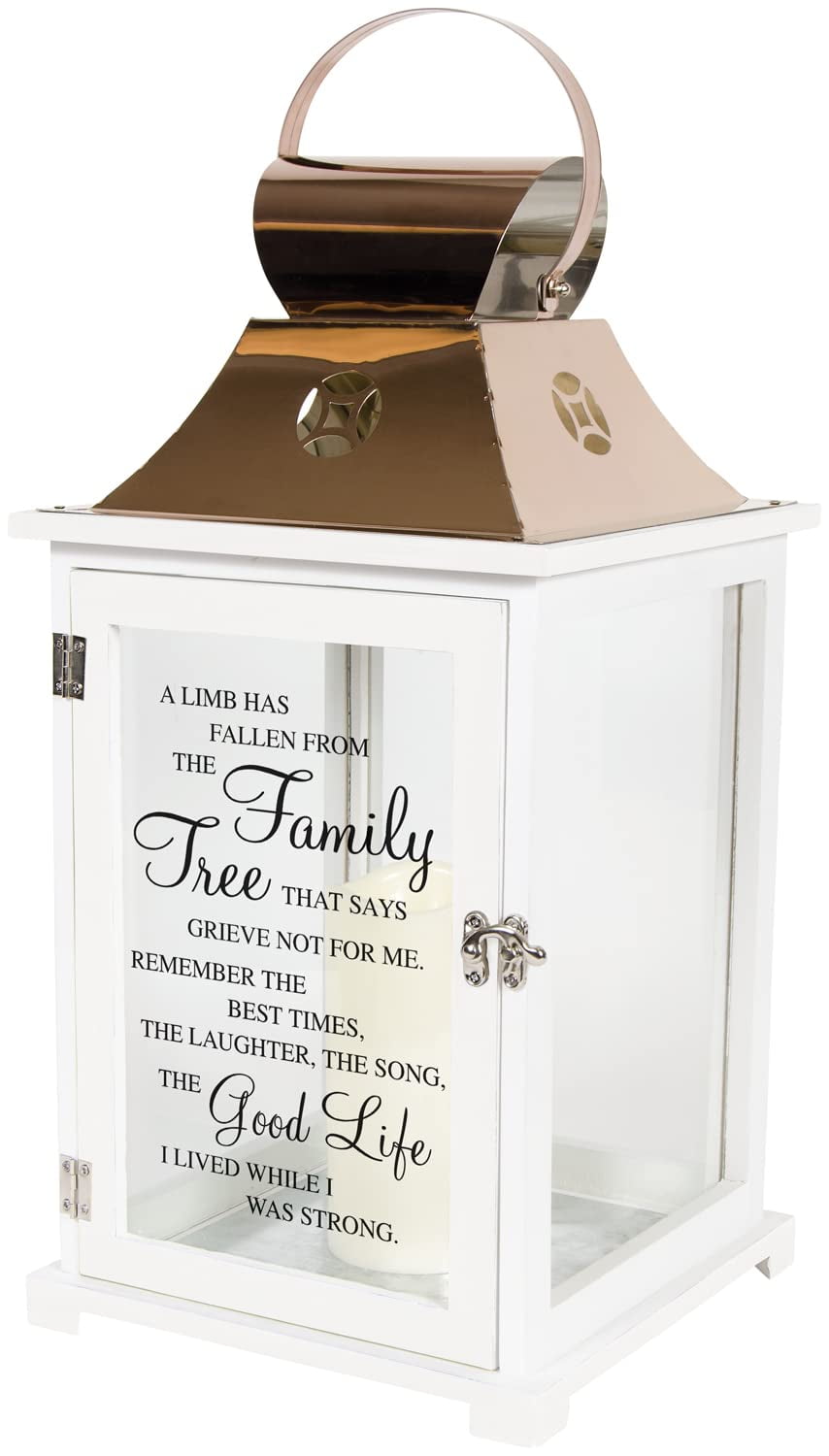 Carson Family Tree Memorial Lantern – Keepsake Candle Holder for Loved ...