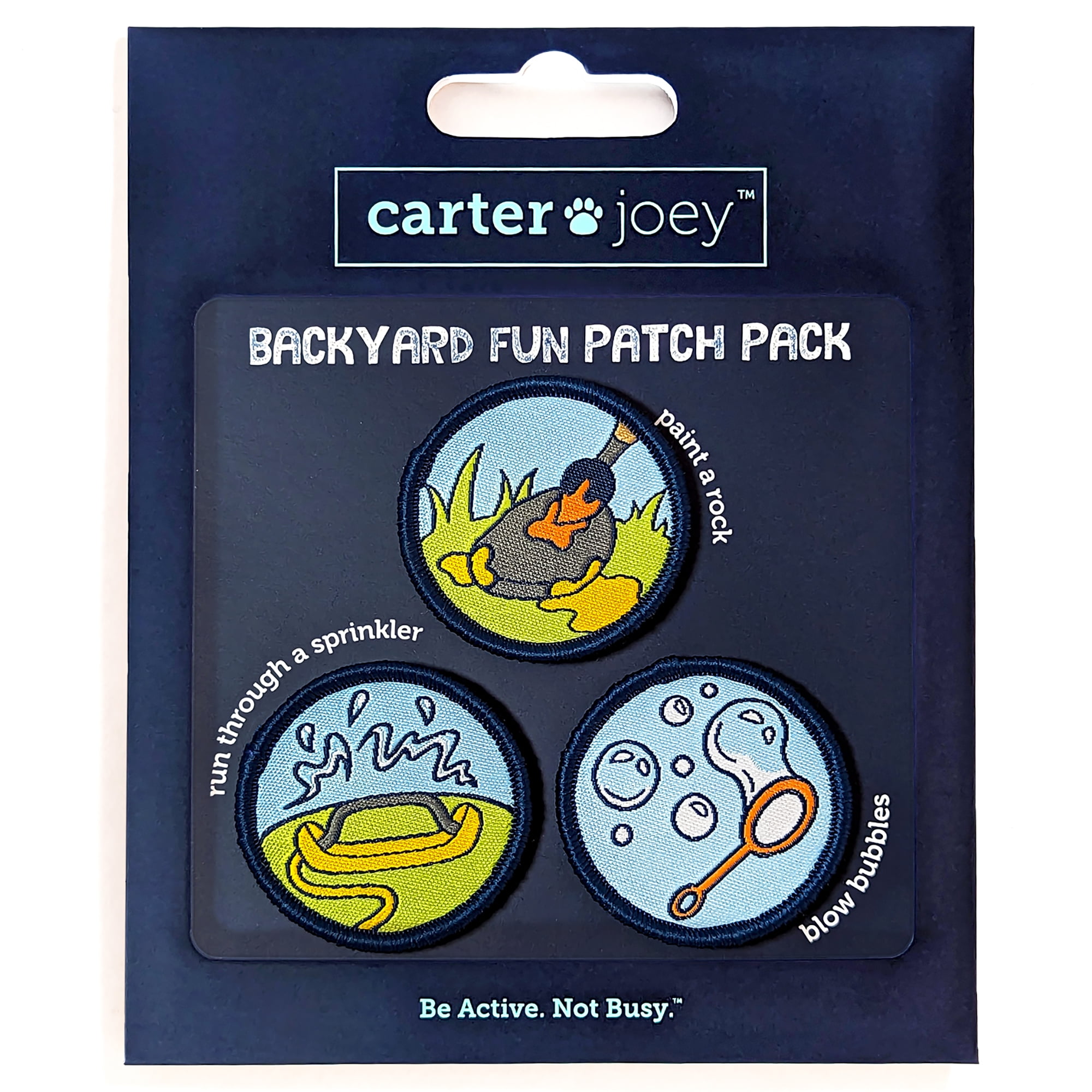 carter joey: Backyard Fun Patches - 3 Colorful Embroidered Hook and ...