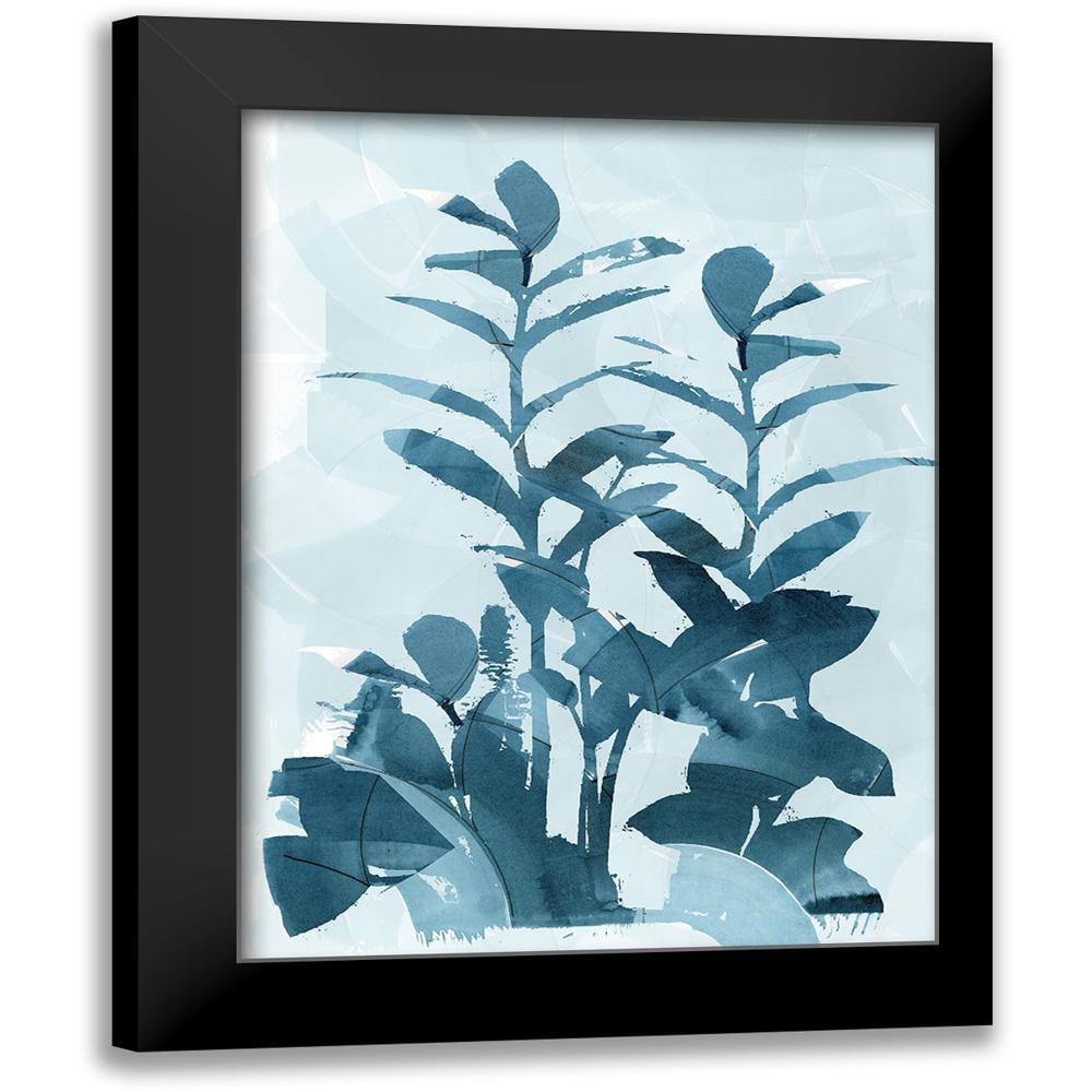 cartissi 19x24 Black Modern Framed Museum Art Print Titled - Blue Seaweed II - Walmart.com