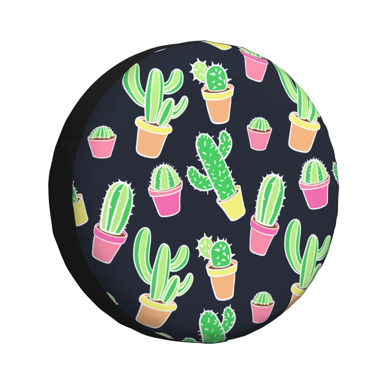 cartoon Cactus potted plant Spare Tire Cover for Trailer Camper RV ...