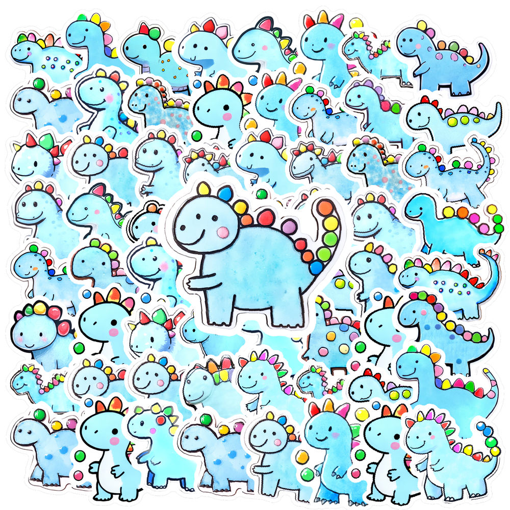 cartoon Dinosaur Theme Stickers, Waterproof Dinosaur Theme Sticker for ...