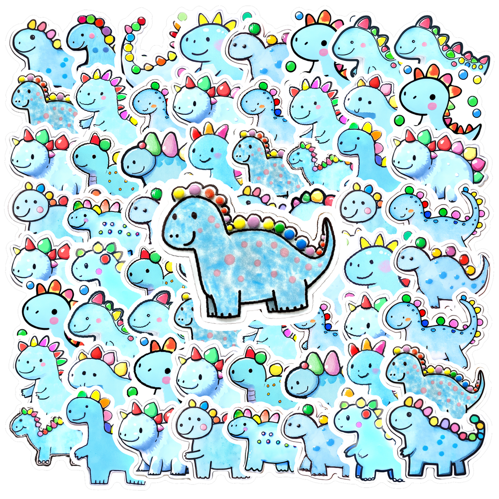 cartoon Dinosaur Theme Stickers, Waterproof Dinosaur Theme Sticker for ...