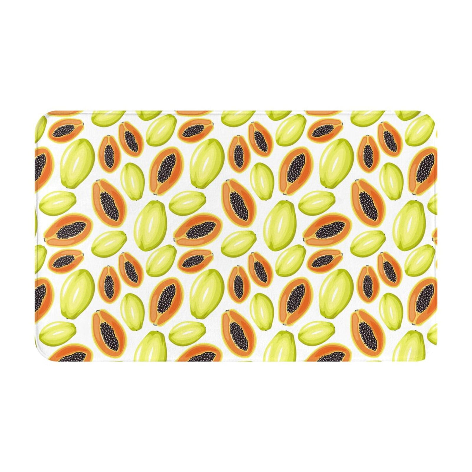 cartoon Papaya Pattern Door Mat for Indoor, Welcome Door Mats Front ...